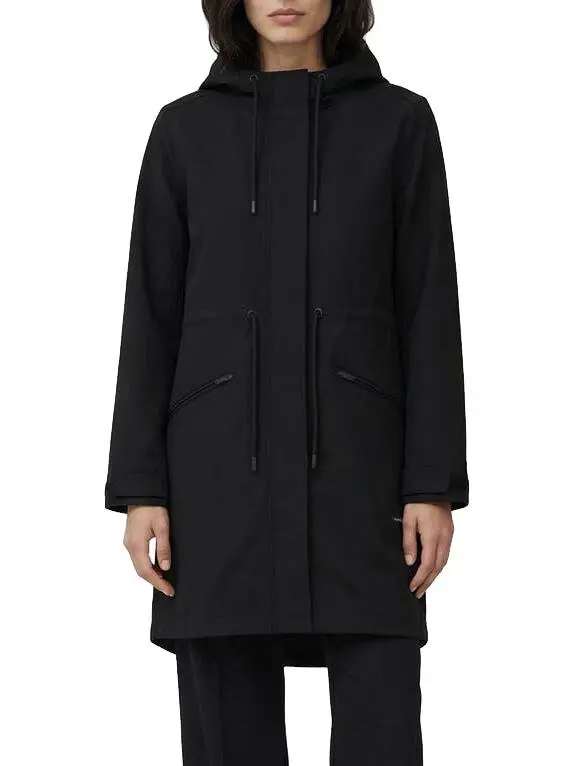 NOIZE Hooded Water Repellent Jacket - Black