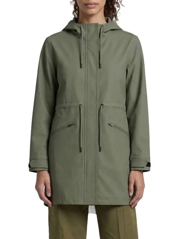 NOIZE Hooded Water Repellent Jacket - Sage