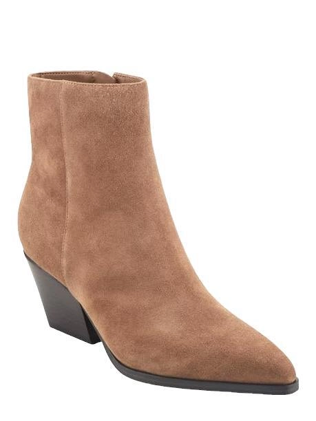 Marc Fisher Tarrin Pointed Toe Bootie - Medium Natural