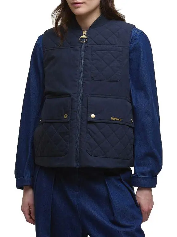 Barbour Theodora Quilted Vest - Dark Navy