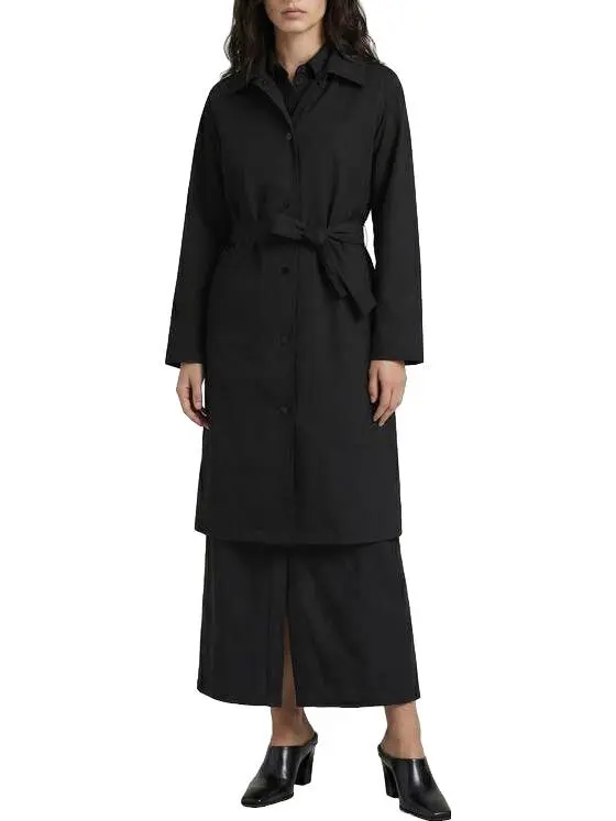 NOIZE Janice Water Repellent Coat - Black