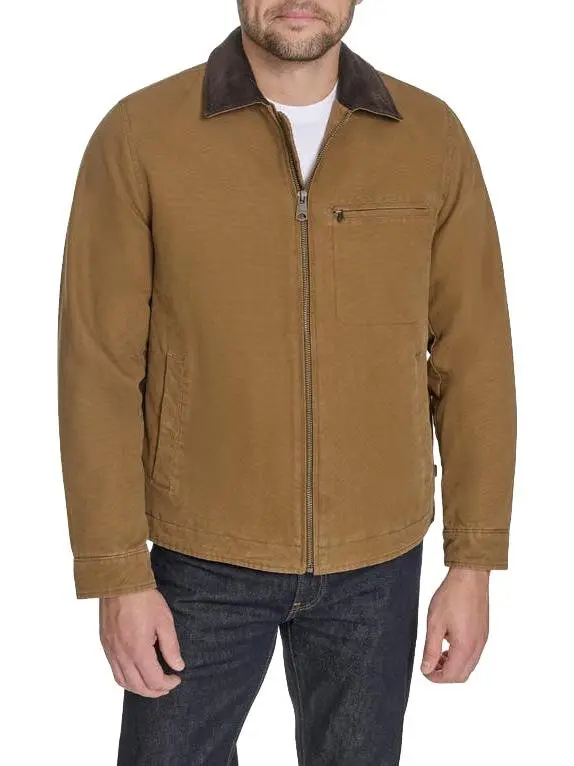 LEVI'S Canvas Utility Jacket With Quilted Lining - Brown