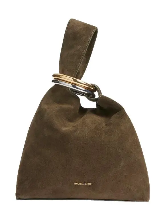 Veronica Beard Suede Swing Top Handle Bag - Cypress