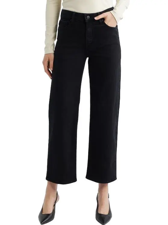 FRAME The Mellow Ankle Straight Leg Jeans - Midnight