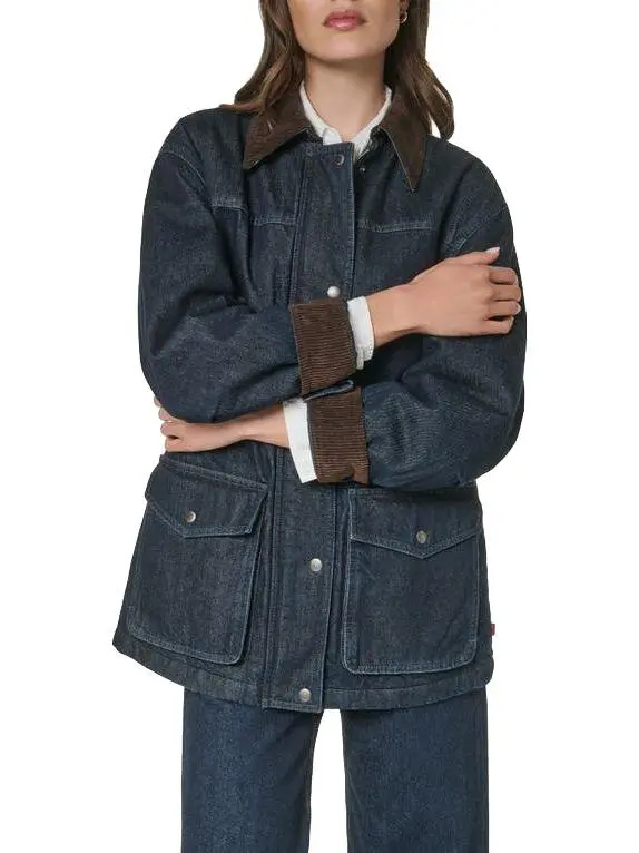 LEVI'S Corduroy Collar Military Utility Jacket - Rinse