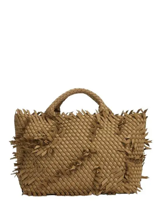 NAGHEDI St. Barths Medium Fray Tote - Green Tea