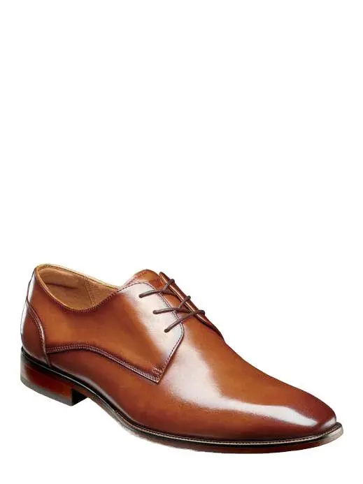 Florsheim Sorrento Lux Plain Toe Derby - Cognac