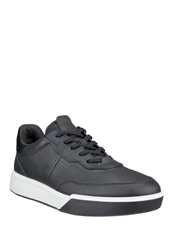 Ecco Street Court Low Top Sneaker - Black/black