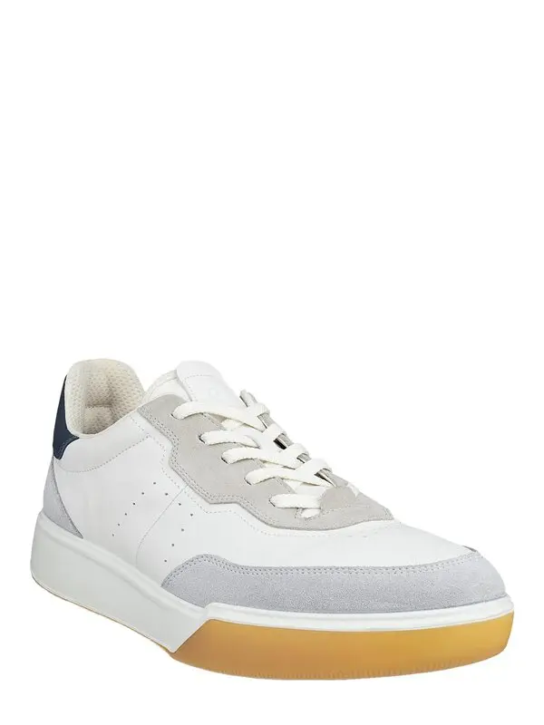 Ecco Street Court Low Top Sneaker - Concrete/white