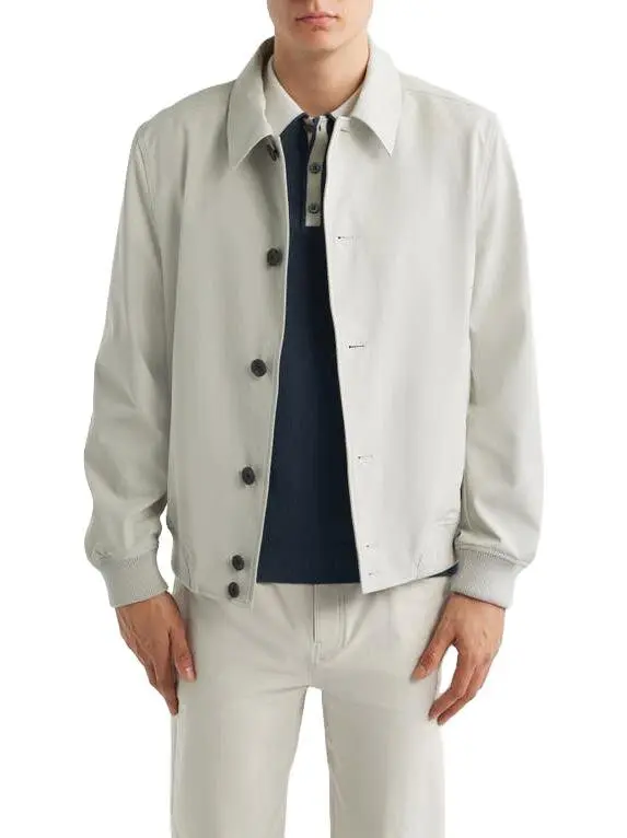 REISS Bobby Bomber Jacket - Stone