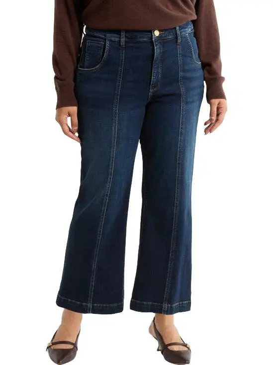 Kut From The Kloth Meg Seamed Fab Ab High Waist Ankle Wide Leg Jeans - Notice
