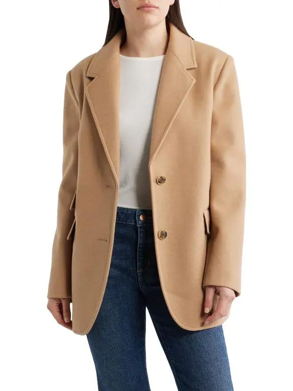 CECE DUPRAZ Oversize Single-breasted Blazer - Camel
