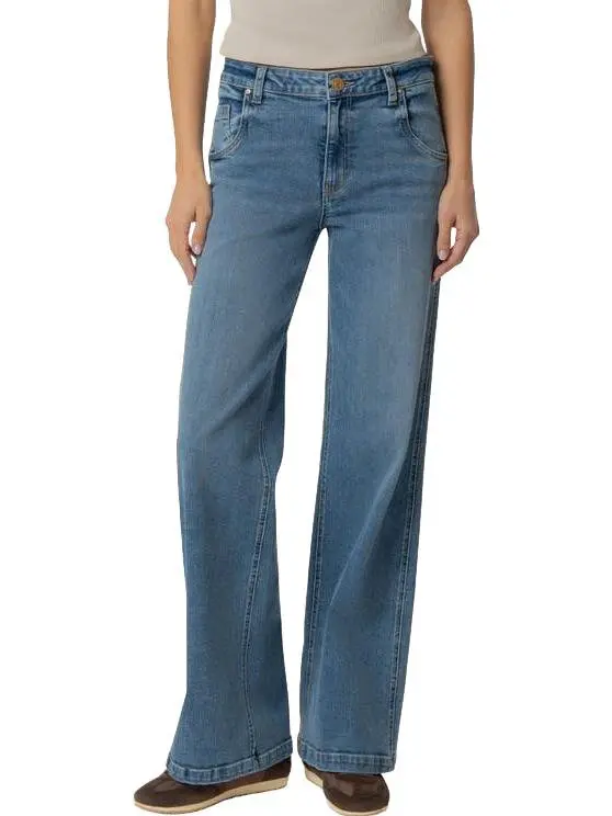Kut From The Kloth High Waist Wide Leg Jeans - Chill
