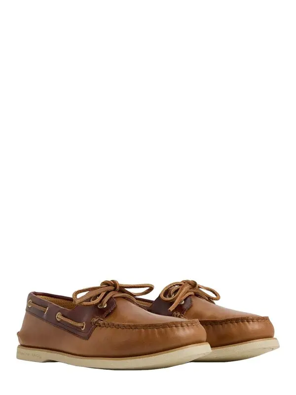 Sperry Gold Cup Authentic Original 2-eye Boat Shoe - Tan Combo