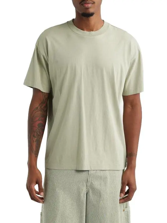 ELWOOD Distressed Organic Cotton T-shirt - Sage