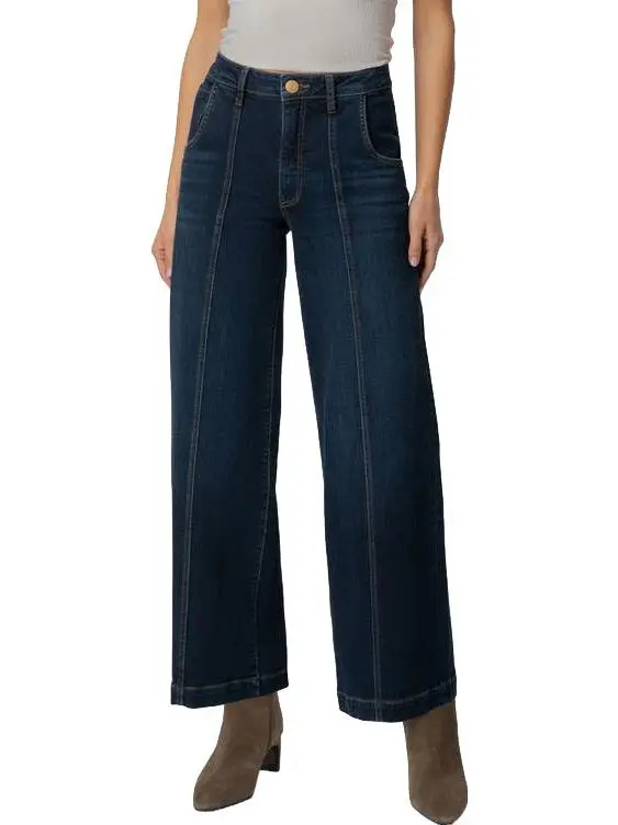 Kut From The Kloth Meg Front Seam High Waist Ankle Wide Leg Jeans - Notice