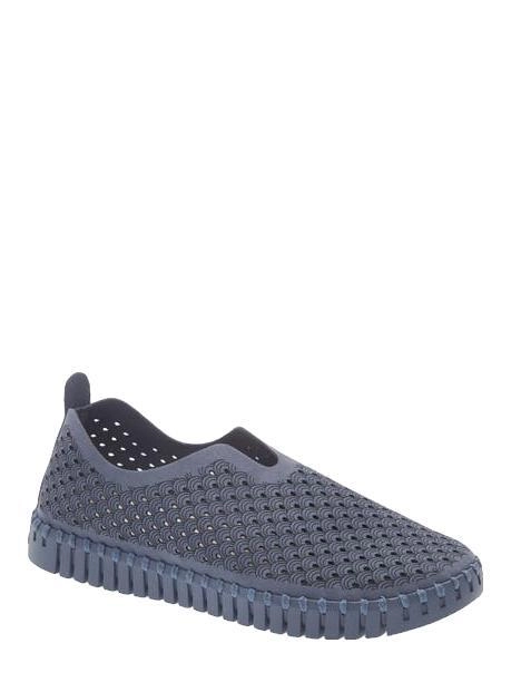 ILSE JACOBSEN Tulip Tulipu Perforated Slip-on Sneaker - Grey Blue