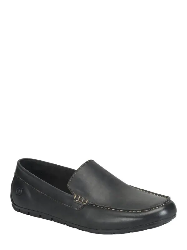 BØRN Allan Moc Driver Loafer - Black Fullgrain