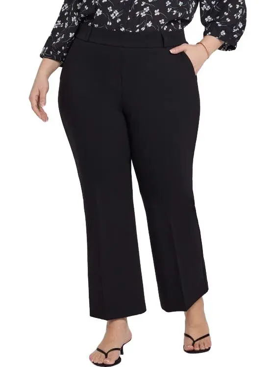 NYDJ Sculpt-her™ Pull-on Ankle Flare Ponte Pants - Black