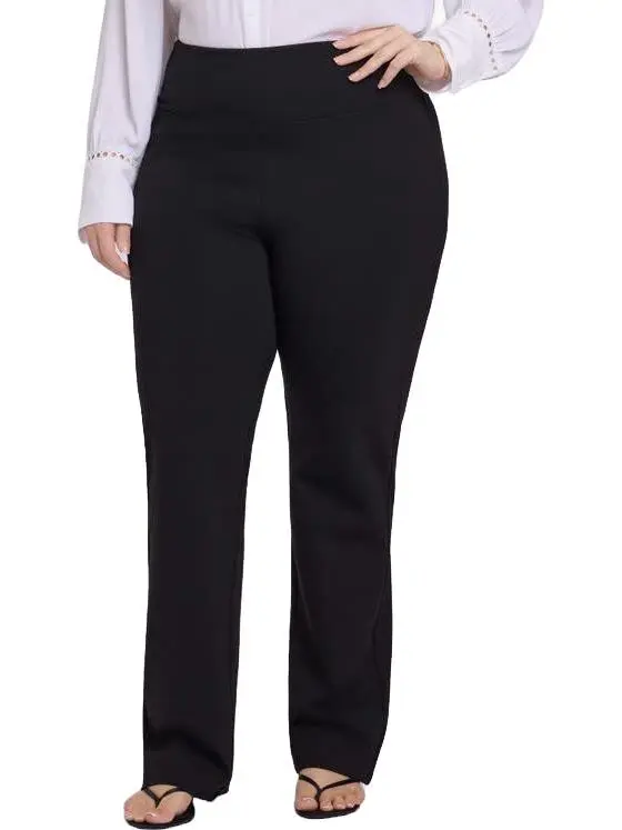 NYDJ Sculpt-her™ Pull-on Straight Leg Ponte Pants - Black