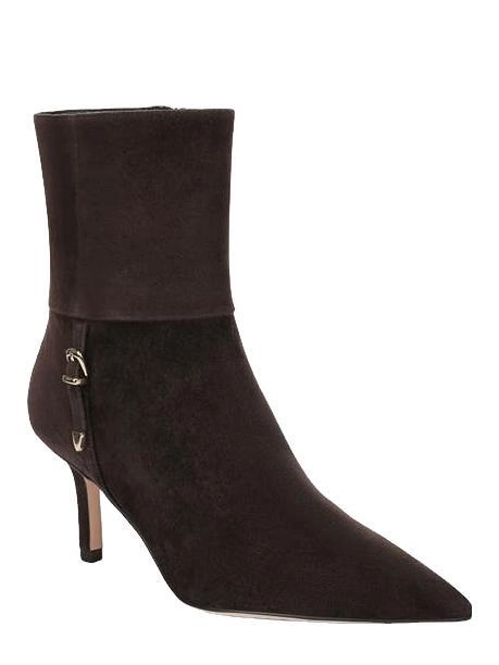 FAVORITE DAUGHTER Tamra Pointed Toe Bootie - Coffee Suede