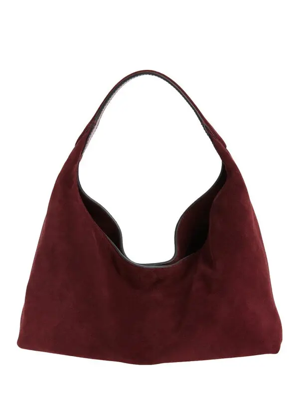 Madewell The Mylie Suede Shoulder Bag - Sangria