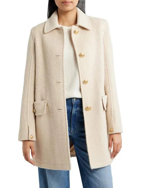 Sam Edelman Crested Button Coat - Birch