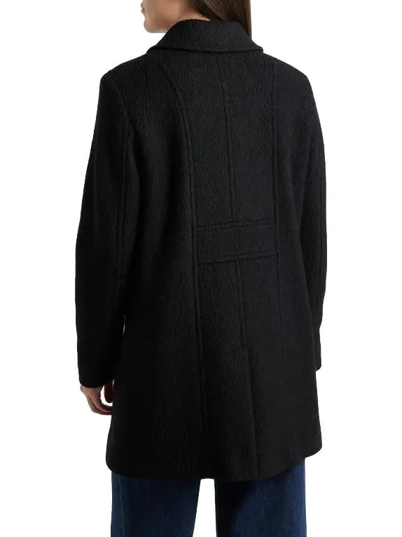 Sam Edelman Crested Button Coat - Black