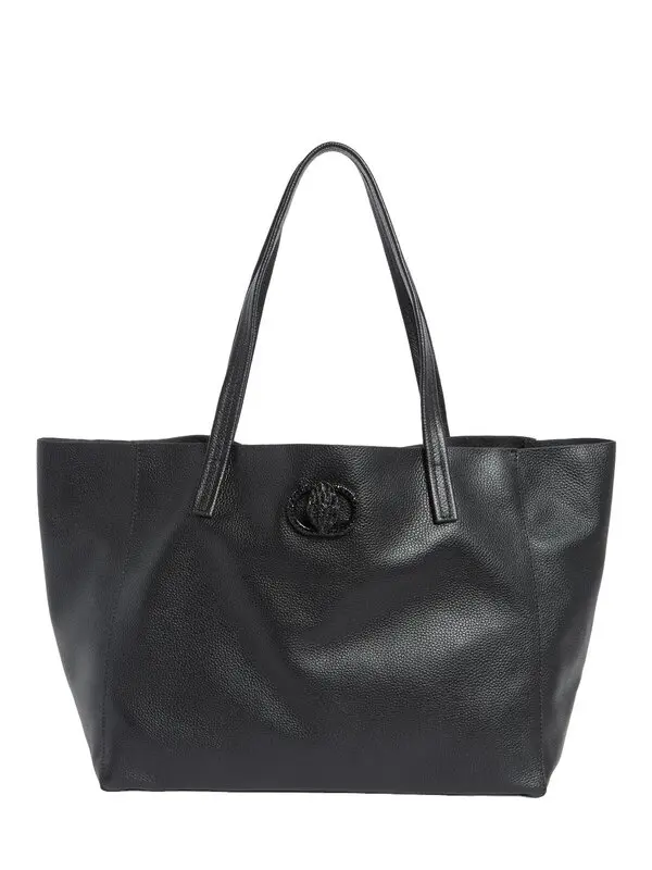 Kurt Geiger Large Chelsea Slouch Leather Tote - Black