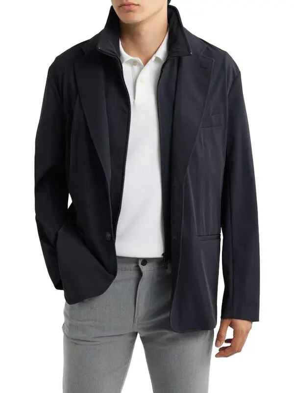 Emporio Armani 3-in-1 Blazer - Solid Blue Navy