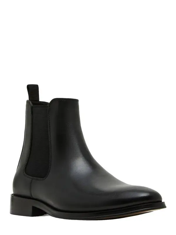Steve Madden Avenue Chelsea Boot - Black Leather