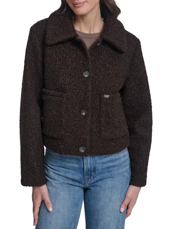 LEVI'S Cropped Bouclé Jacket - Java