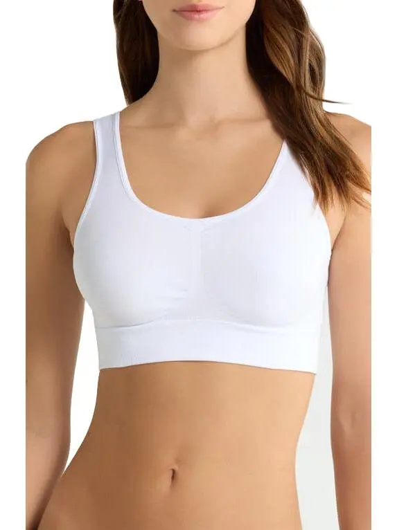 Nordstrom Seamless Tank Bralette - White