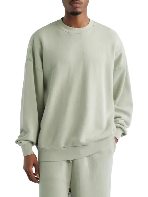 ELWOOD Cotton French Terry Crewneck Sweatshirt - Sage