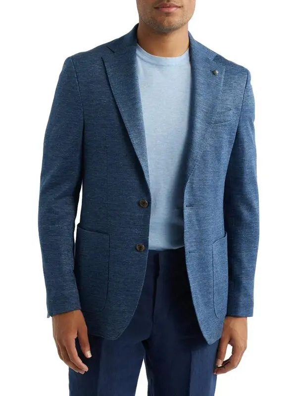 JACK VICTOR Hampton Knit Sport Coat - Navy