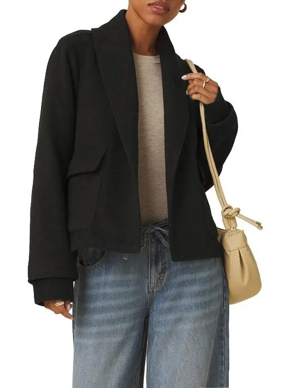 Splendid Crop Icon Coat - Black