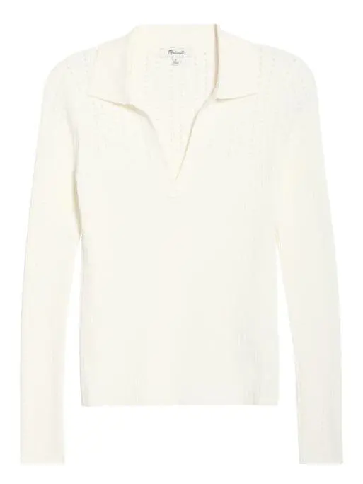 Madewell Johnny Collar Sweater - Lighthouse