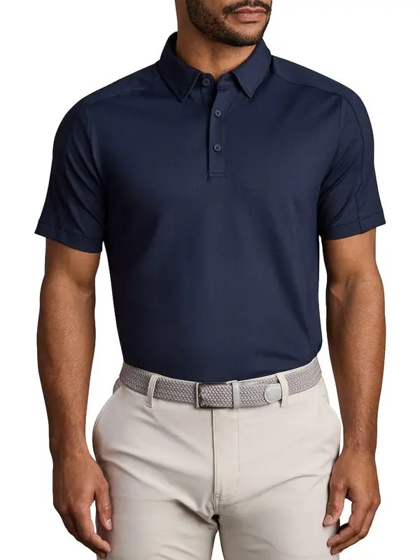 RHONE Performance Piqué Polo - True Navy