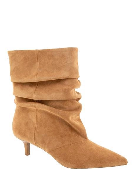 Bcbgmaxazria Dalles Kitten Heel Pointed Toe Booties - Tan