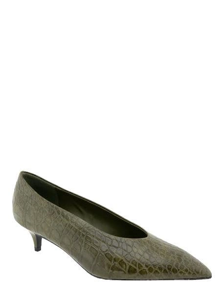 Bcbgmaxazria Pacsin Pointed Toe Kitten Heel Pumps - Olive