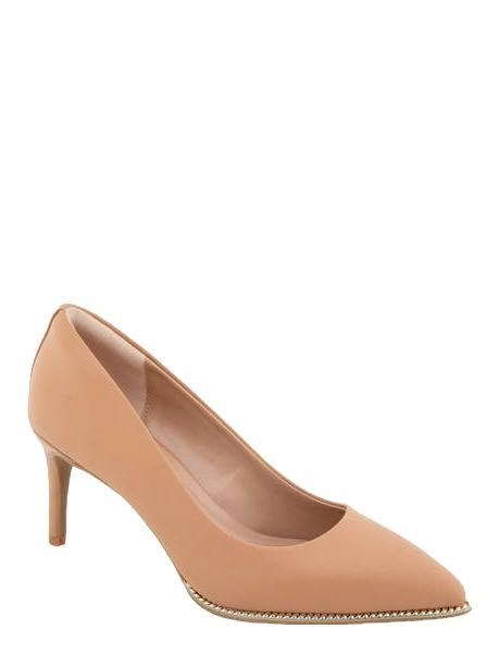 Bcbgmaxazria Clara Chain Pointed Toe Pumps - Tan