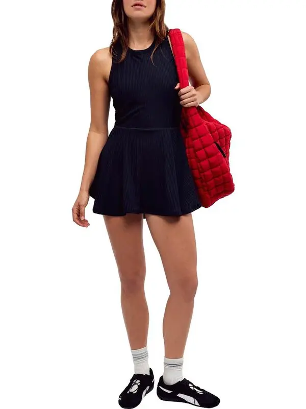 Free People Kiss My Ace Sleeveless Mini Dress - Black