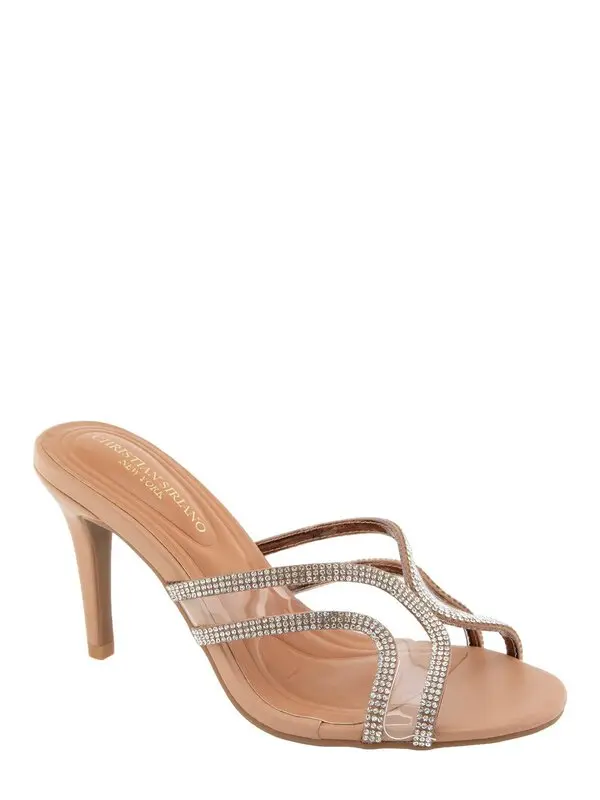 Christian Siriano Julian Embellished Strappy Sandal - Tan