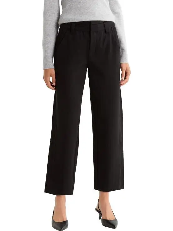 Wit & Wisdom Skyrise Ankle Straight Leg Pants - Black