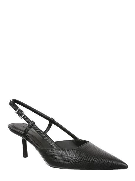 Nordstrom Lana Pointed Toe Slingback Pump - Black Lizard
