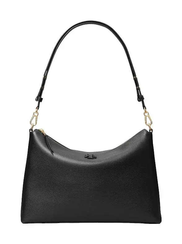Tory Burch Limited Edition Convertible Leather Bag - Black