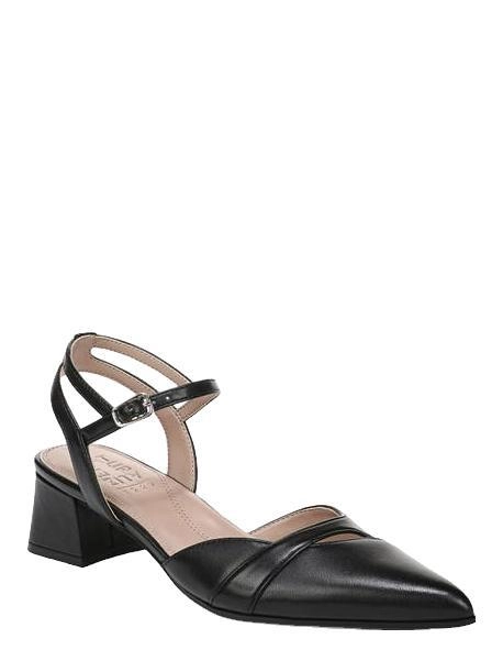 Naturalizer Merritt Slingback Pointed Toe Pump - Black Leather
