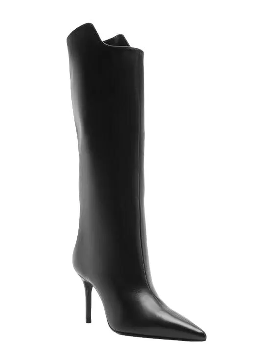 Schutz Ophelia Knee High Stiletto Boot - Black