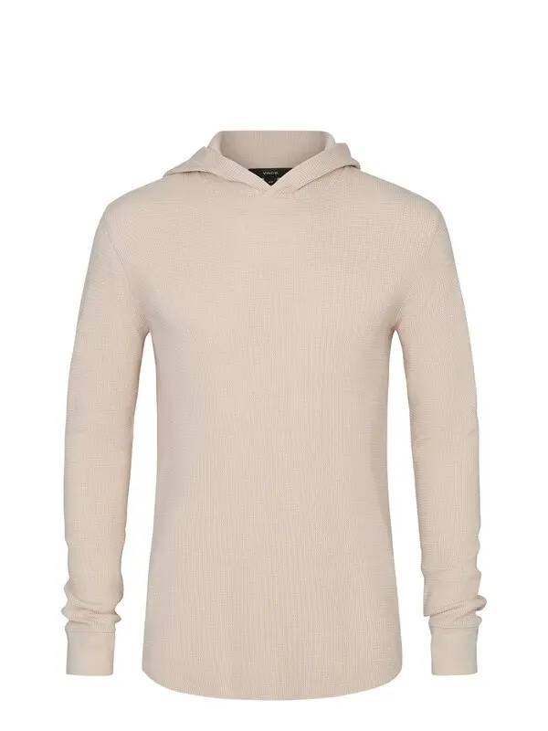 Vince Cotton Thermal Hoodie - Sand