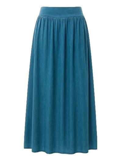 CONQUISTA Maxi Skirt - Blue